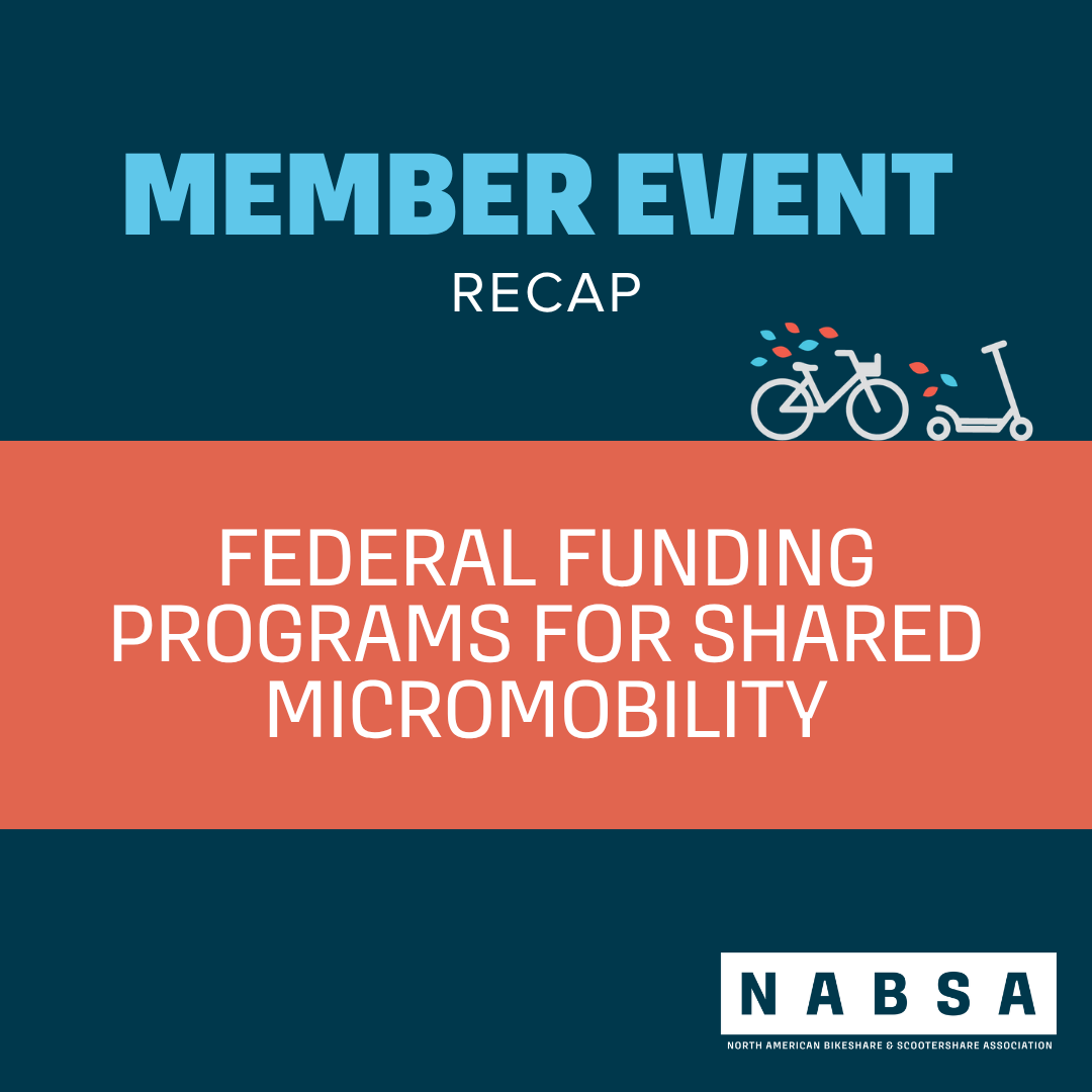 Federal Funding Programs for Shared Micromobility Event Recap